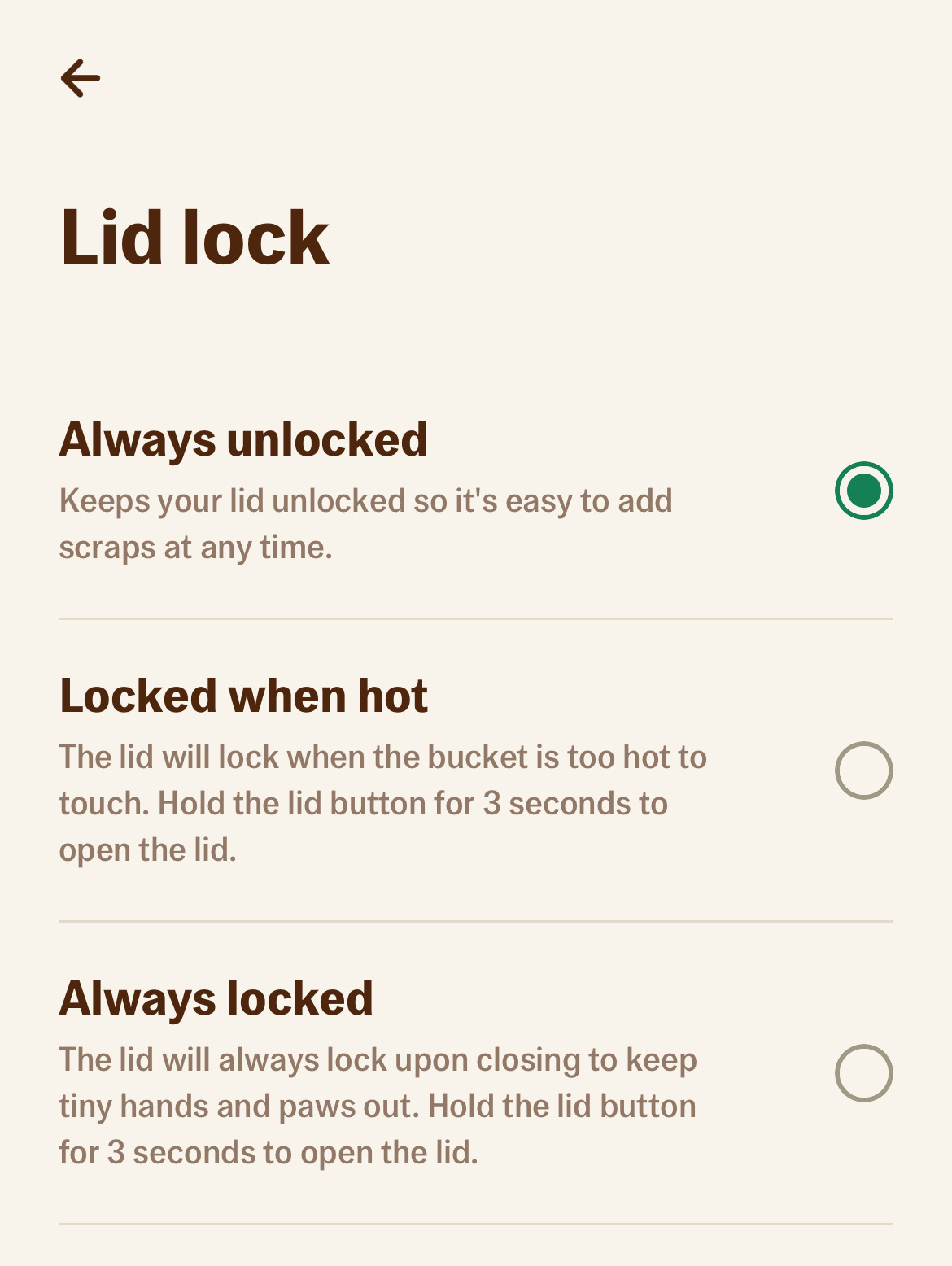 How to use the lid button & lock – Mill Support